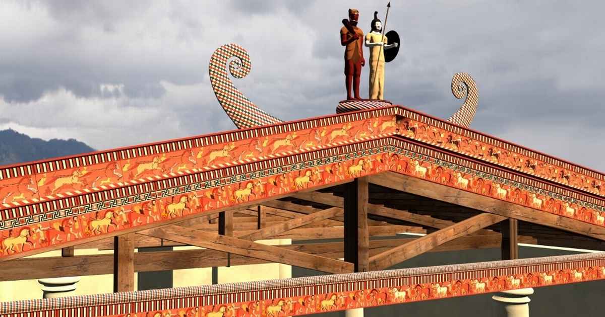 Reconstruction Of An Etruscan Temple